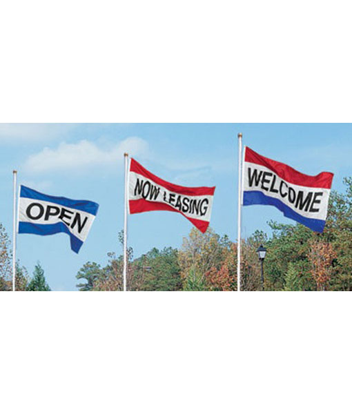 Horizontal Custom Message Flag - HI-TEX Flags & Advertising Specialties