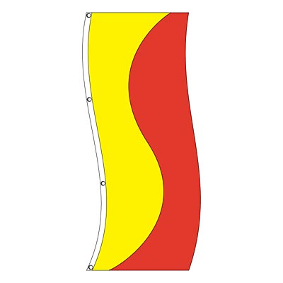 Wave Style Vertical Flag – Two Colors - HI-TEX Flags & Advertising ...