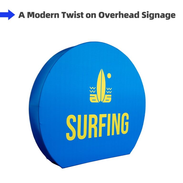 3D Circle Banner Stand - HI-TEX Flags & Advertising Specialties